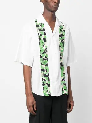 Dsquared2 Leaf-print Short-sleeve Shirt