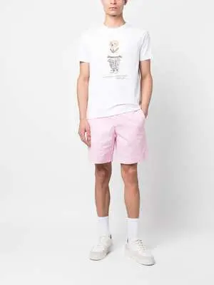 Polo Ralph Lauren Embroidered Logo Chino Shorts - Pink
