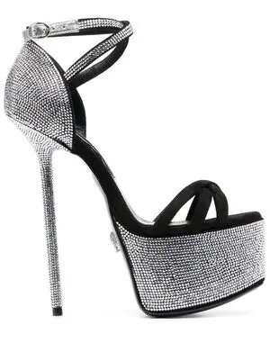 Philipp Plein 160mm Crystal-embellished Platform Sandals