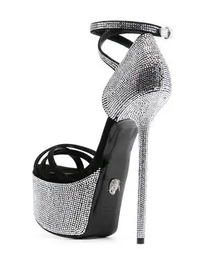 Philipp Plein 160mm Crystal-embellished Platform Sandals