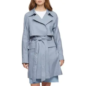 Bernardo Cotton Twill Trench Coat