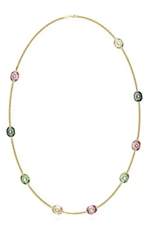 SWAROVSKI Chroma Crystal Station Necklace
