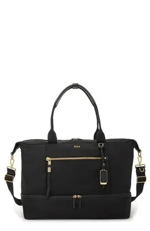 Tumi Voyageur Continue Weekend Duffle Bag - Black/gold