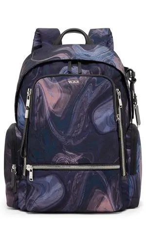 Tumi Voyageur Celina Backpack Navy Liquid Print