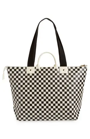 Clare V. Le Zip Sac Leather Tote Bag