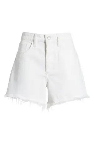 Joe's Jeans The Jessie Frayed Denim Shorts - White