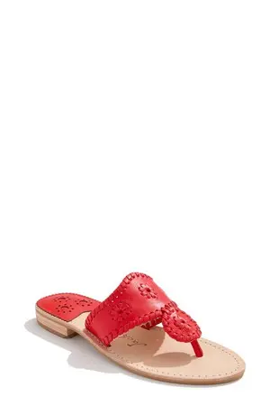 Jack Rogers Jacks Flat Sandal - Fire Red