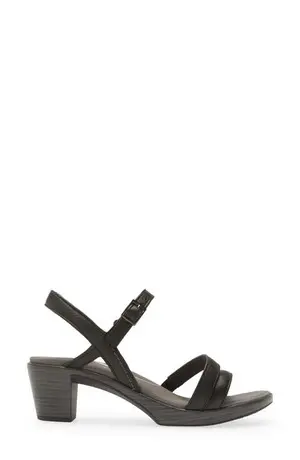 Naot Bounty Strappy Sandals - Soft Black Leather