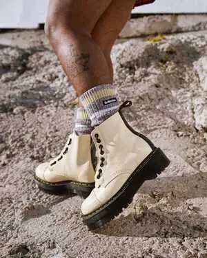 Dr. Martens Sinclair Milled Nappa Leather Platform Boots
