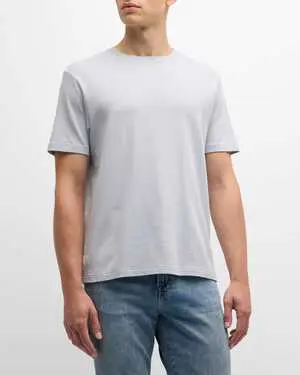 FRAME Men & Apos;s Duo Fold Short Sleeve Tee Marron Hea