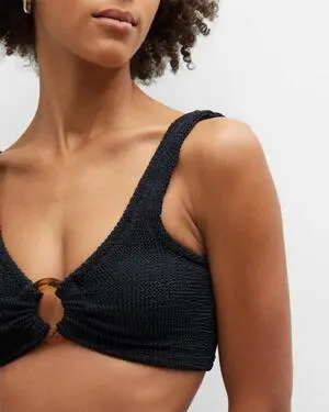 Hunza G Nadine Two-piece Bikini Set - Black