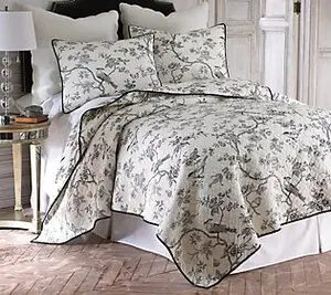 LEVTEX HOME Toile Floral 3-piece Full/queen Qui Lt Set - One-color