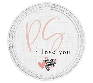 SINCERE SURROUNDINGS 14' P.s. I Love You Cheeta H Beaded Art - One-color