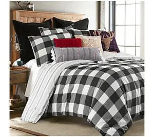LEVTEX HOME Camden Buffalo Check 3-piece King D Uvet Set - One-color