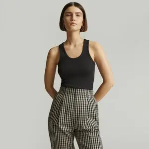 Everlane Luxe Rib Tank Top - Black