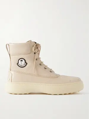 Moncler Tod's Palm Angels Winter Gommino Leather Boots - Neutrals