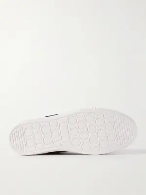 Moncler Neue York Leather And Suede Sneakers