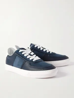 Moncler Neue York Leather And Suede Sneakers