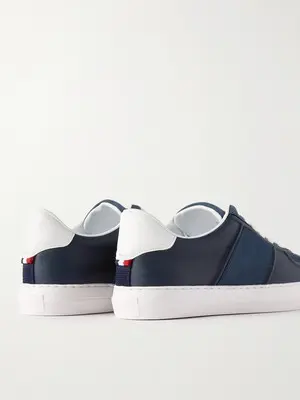 Moncler Neue York Leather And Suede Sneakers