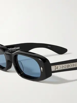 Jacques Marie Mage Umit Benan Hulya Oval-Frame Acetate Sunglasses