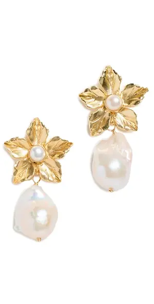 Brinker & Eliza Scarlett Earrings - Gold/pearl