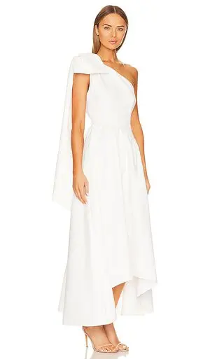 ELLIATT One Shoulder Bow Accent High-low Dress