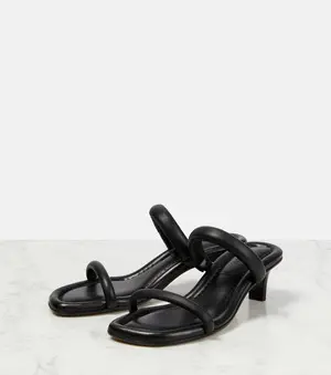 Isabel Marant Raree Leather Sandals - Black