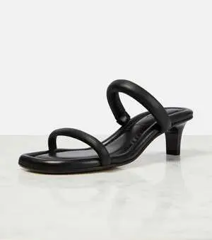 Isabel Marant Raree Leather Sandals - Black