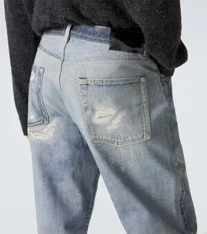 Our Legacy Third Cut Trompe L'oeil Straight Jeans - Blue