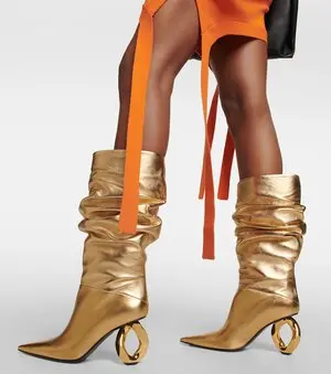 JW Anderson Chain Leather Knee-high Boots