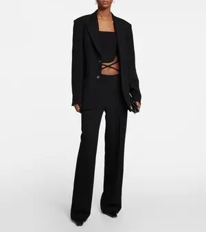 DION LEE Cutout Straight Leg Trousers
