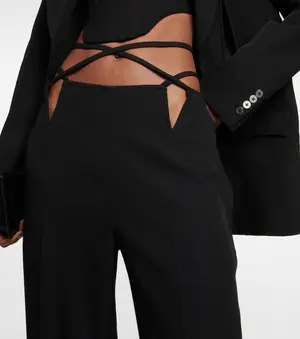 DION LEE Cutout Straight Leg Trousers