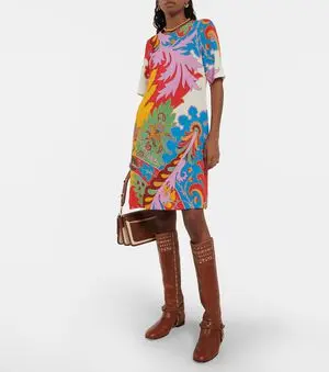 Etro Printed Jersey Minidress
