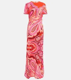Etro Printed Silk Gown