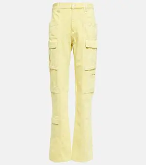 Isabel Marant Vokayo Straight-leg Cargo Jeans - Yellow