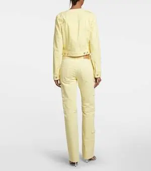 Isabel Marant Vokayo Straight-leg Cargo Jeans - Yellow