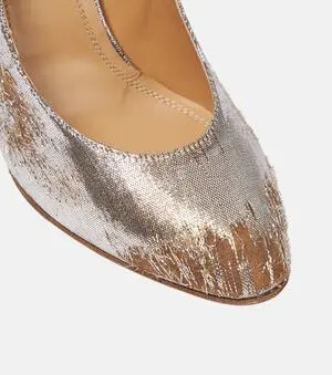 MAISON MARGIELA Distressed Metallic Pumps - Silver