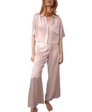 Lunya Washable Silk Pajama Set - Delicate Pink