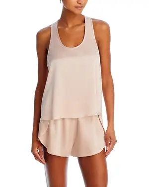 Lunya Washable Silk Tulip Back Pajama Set Delicate