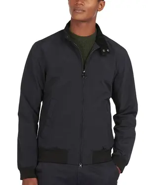 Barbour Royston Casual Zip Front Jacket - Black