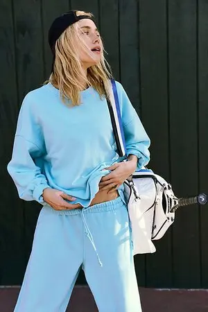 Free People FP Movement All Star Solid Pullover Big Sky