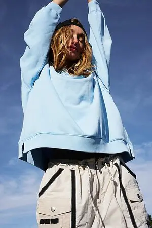 Free People FP Movement All Star Solid Pullover Mediterranean