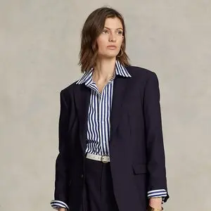 Ralph Lauren Single-breasted Stretch Wool Blazer