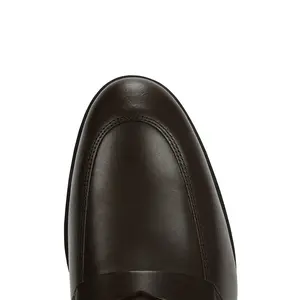 BOSS Colby Leather Loafers - Dark Brown