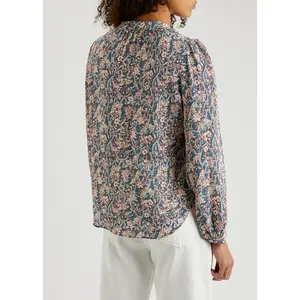 Veronica Beard Ashlynn Floral-print Blouse
