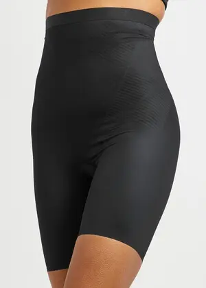 Spanx Thinstincts 2.0 High-waist Mid-thigh Shorts - Black
