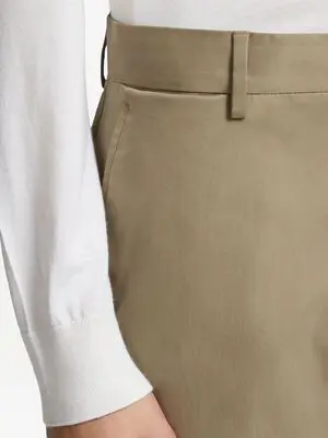 Zegna Tailored Cotton Trousers - Brown