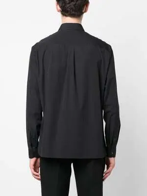 Dolce & Gabbana Logo-plaque Cotton-poplin Shirt