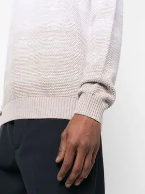 Corneliani Gradient-effect Knitted Jumper