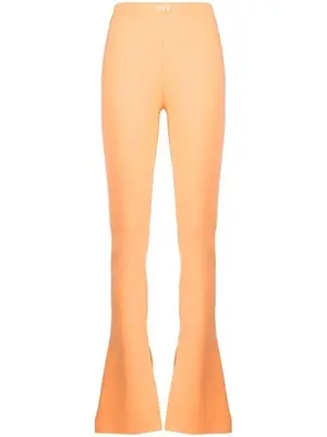 Off-White Flared Trousers - Orange